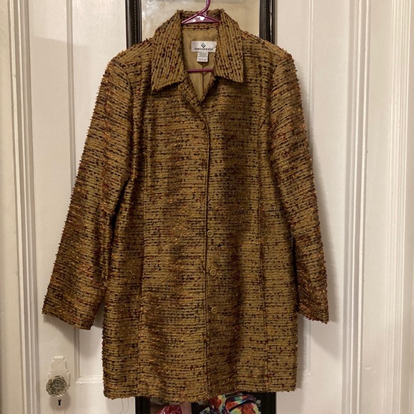 Vintage | Jackets & Coats | Vintage Multicolor Shimmery Lurex Long ...